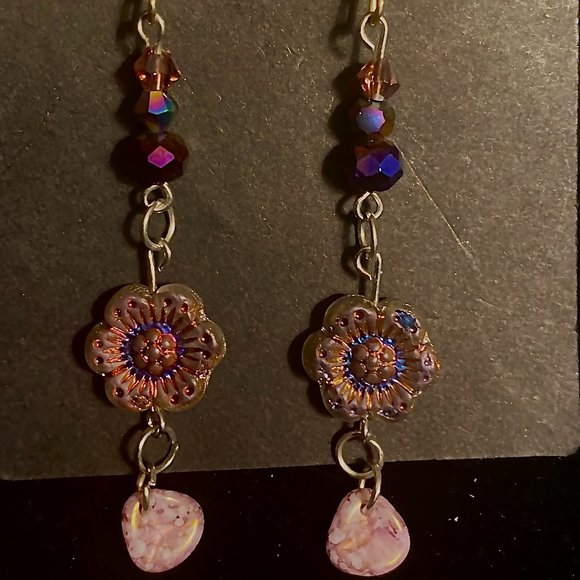 FastrupsCreations | Jewelry | Handmade Floral Fantasy Earrings | Poshmark